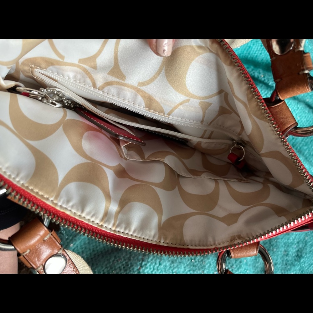 Coach Pink Nylon Tote Bag - Gem